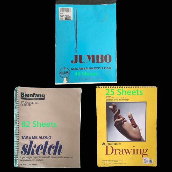 Other | Bundle Partial Drawing Sketch Paper Pads | Poshmark